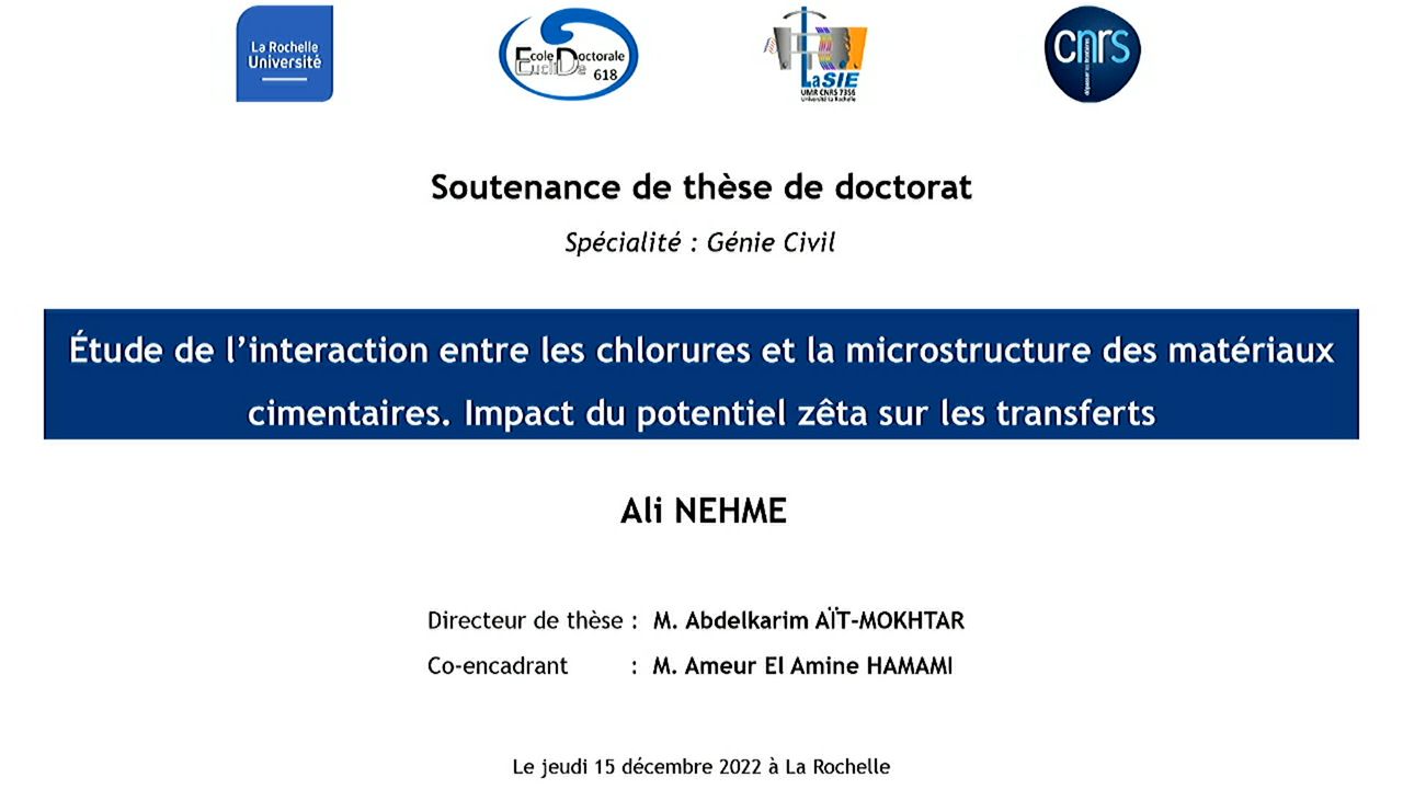 VIDÉOS - Thèse De Ali Nehme