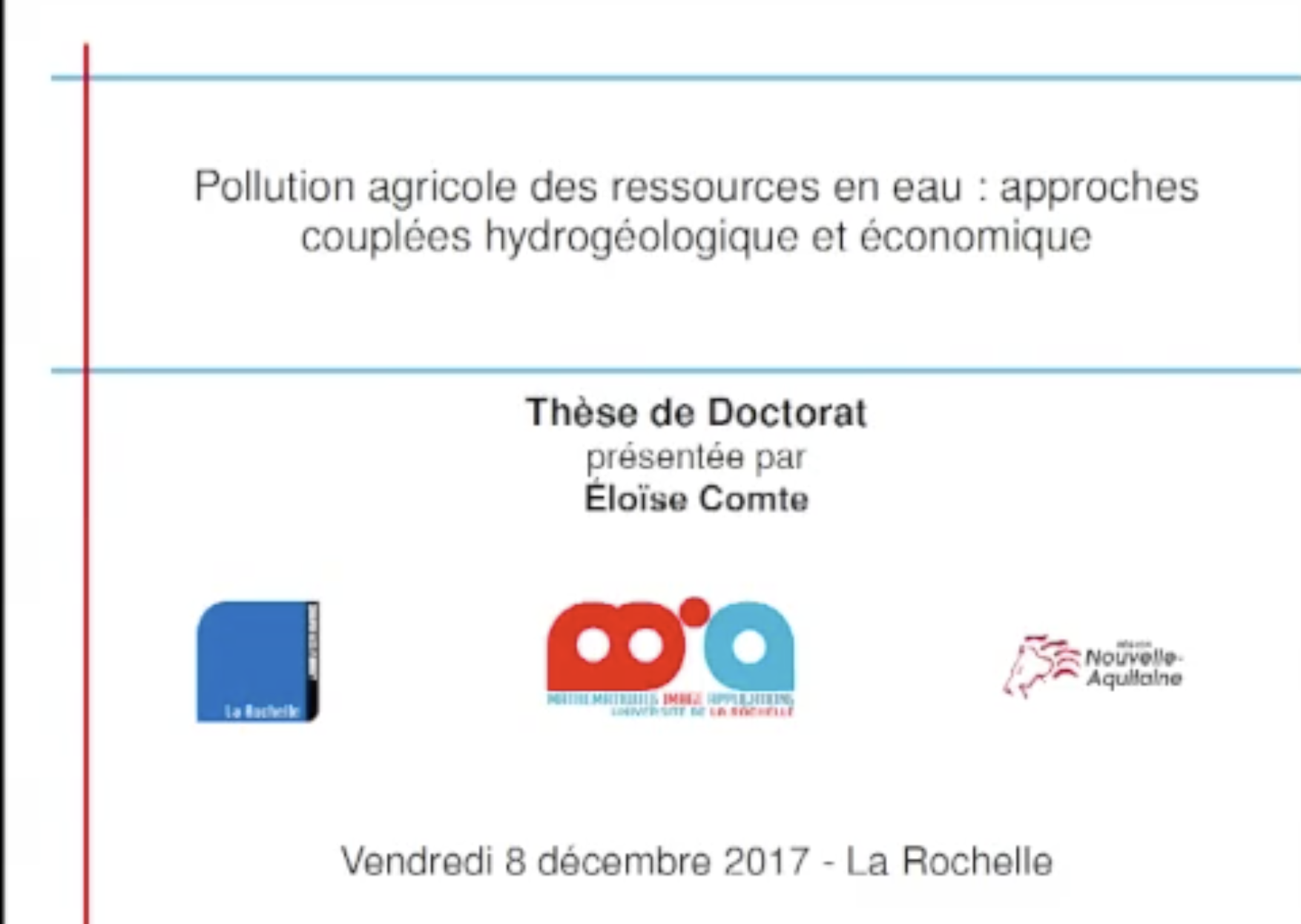 Videos - Thèse De Eloïse Comte